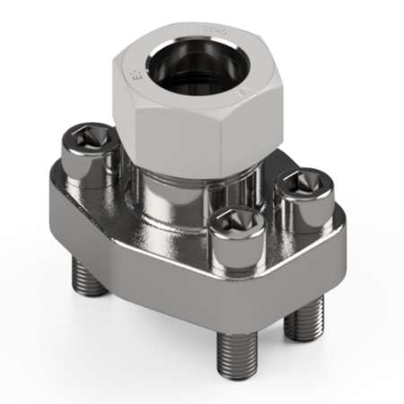 ISO 6162-1/2 SAE Vollflansche für Gewinde- und Schneidringverbindungen ...
